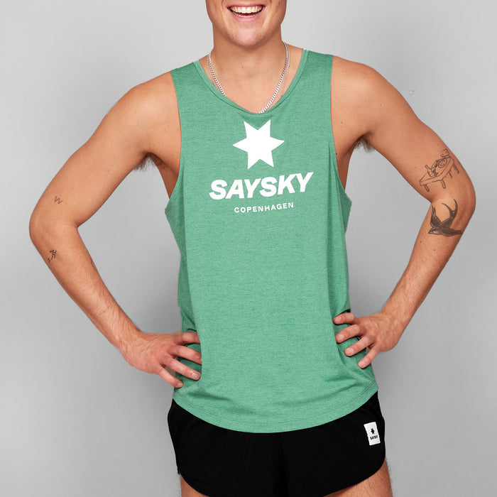 LOGO COMBAT SINGLET-MEN-GREEN – Pneuma